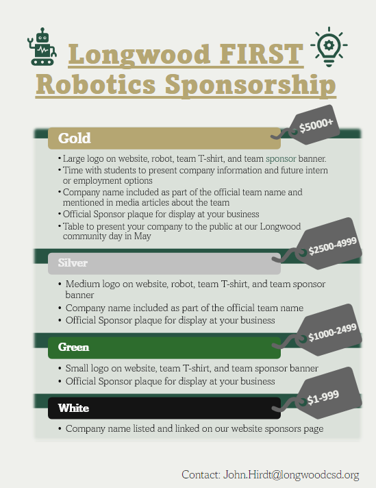 Sponsorship – Longwood Robotics